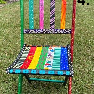 Painted Vintage Folding Chair - Etsy