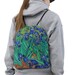 Van Gogh Irises Drawstring Bag- Vintage Art Bag | Irises Backpack ...