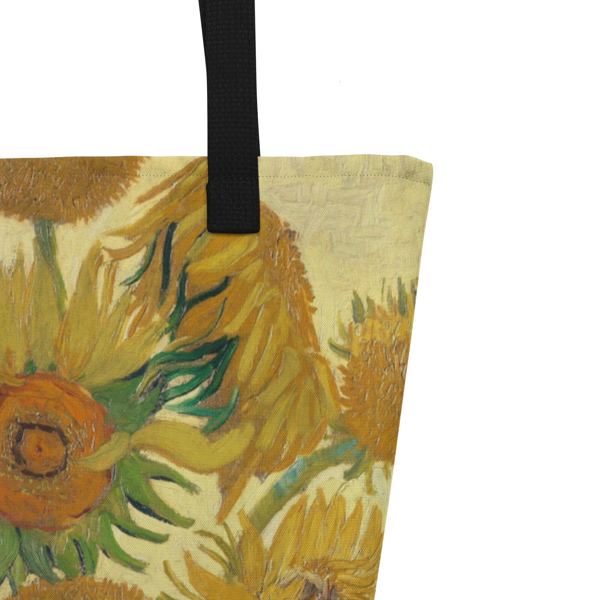 Van Gogh Sunflowers All-over Print Large Tote Bag W/ Pocket | Van Gogh ...