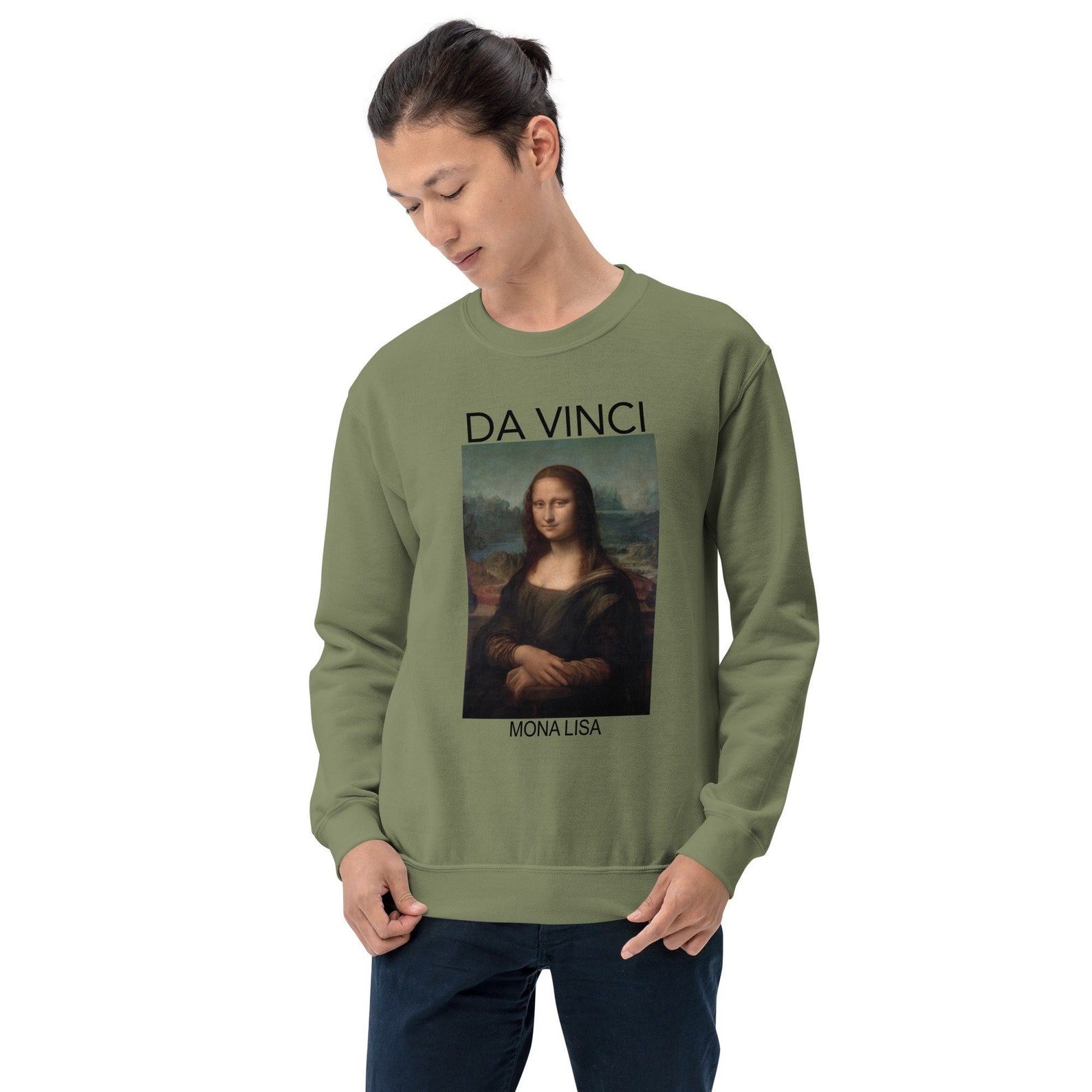 Da Vinci Mona Lisa Sweatshirt Unisex Sweatshirt | Sweatshirt Artsy ...