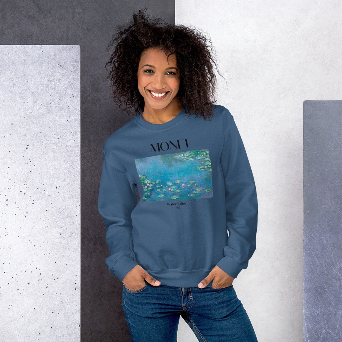 Monet Water Lilies Sweatshirt Unisex Claude Monet Sweatshirt - Etsy