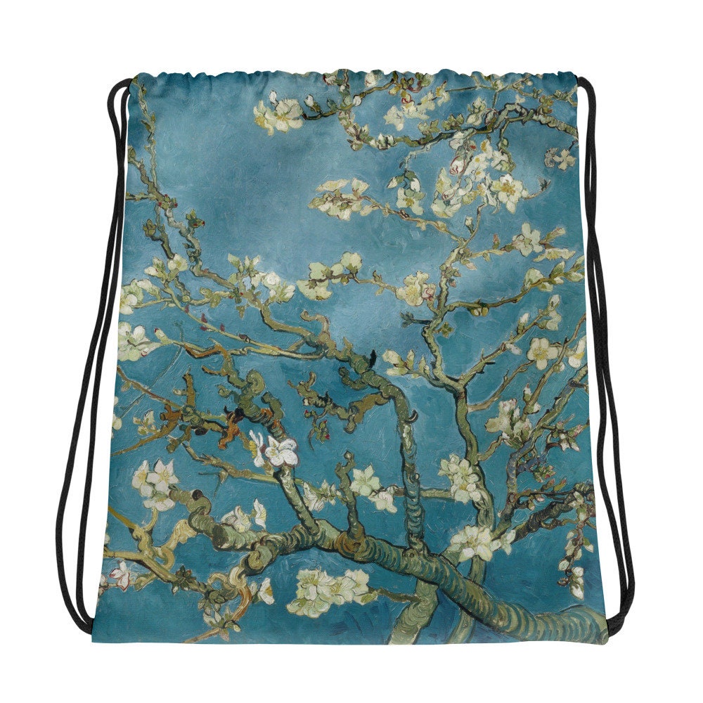 Van Gogh Almond Blossom Drawstring Bag| Drawstring Bag- Vintage Art Bag ...