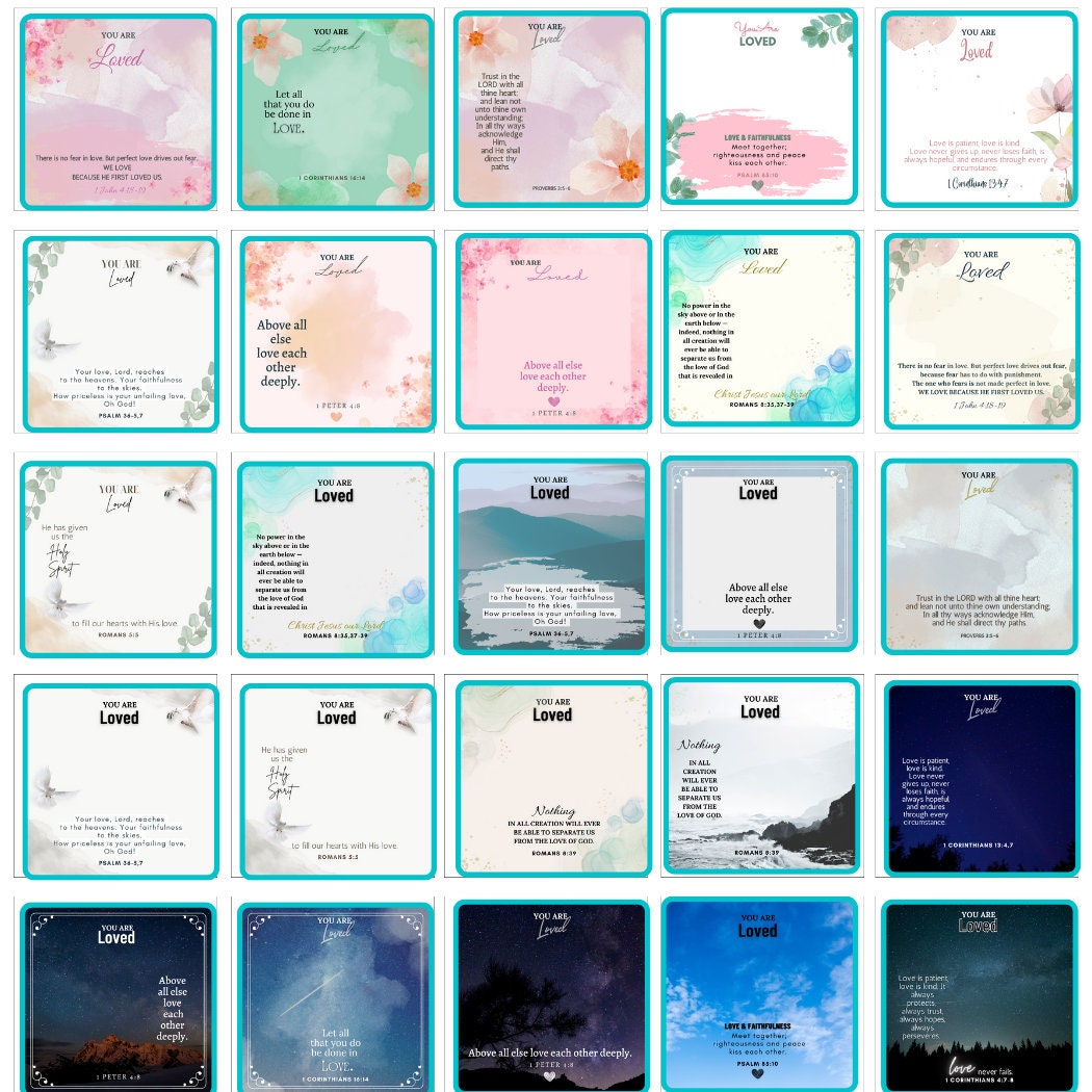 Shine on You Are Loved Christian Message Card | OVER 50 Templates | 14 ...