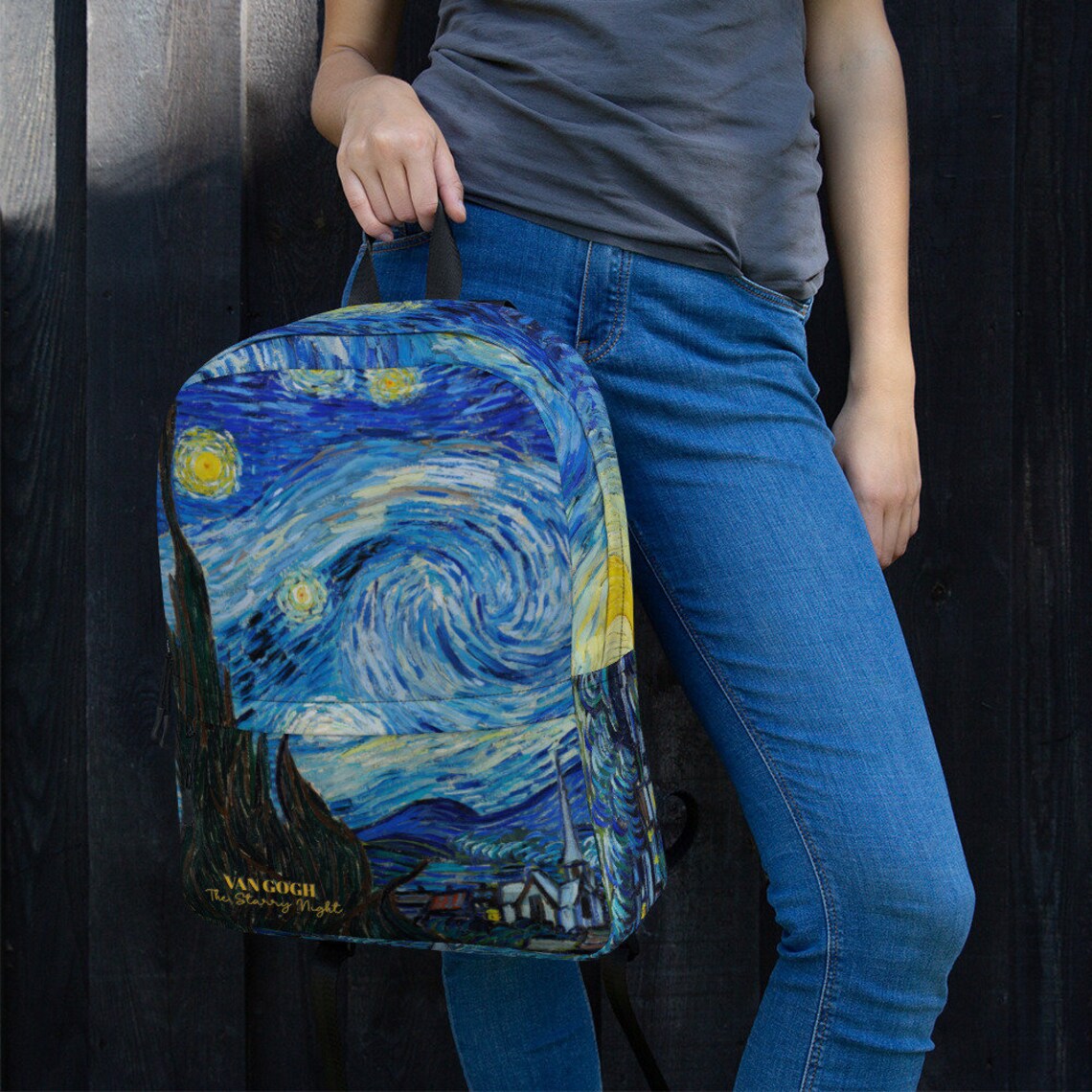 Starry Night Backpack -vincent Van Gogh Laptop Backpack | College ...