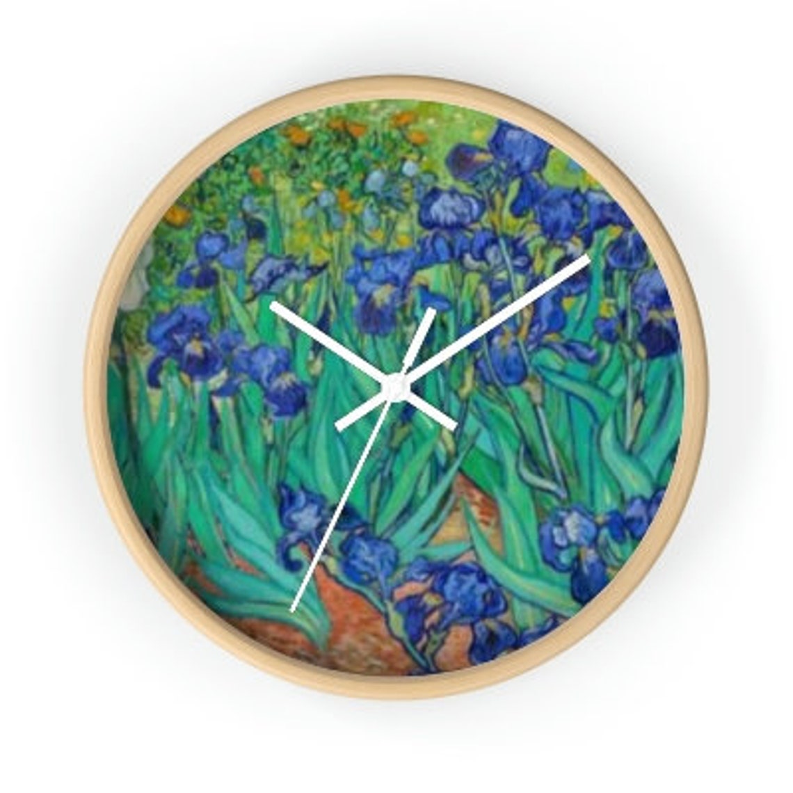 Van Gogh Irises Wall Clock - Etsy