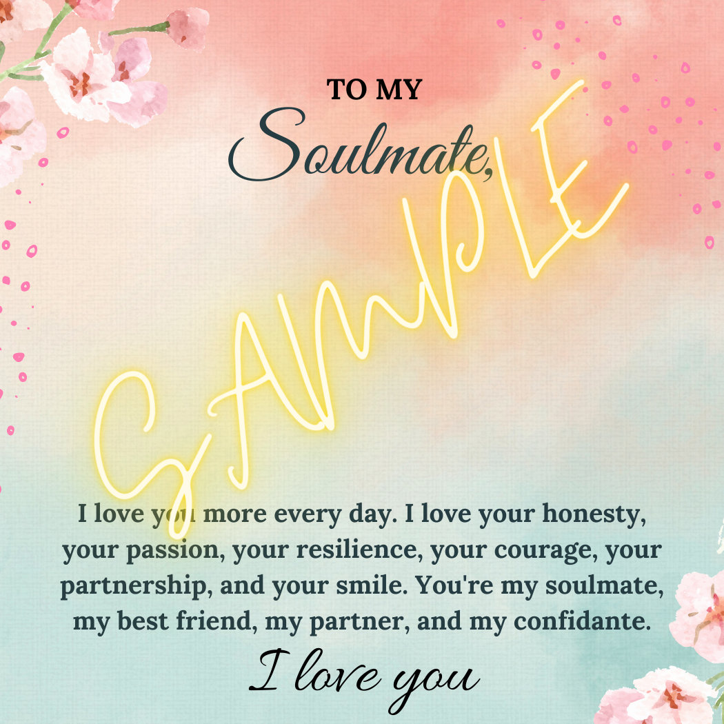 Shine on Jewelry SOULMATE Message Cards Bundle, Message Card Templates ...
