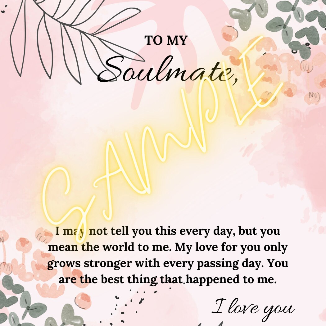 Shine on Jewelry SOULMATE Message Cards Bundle, Message Card Templates ...