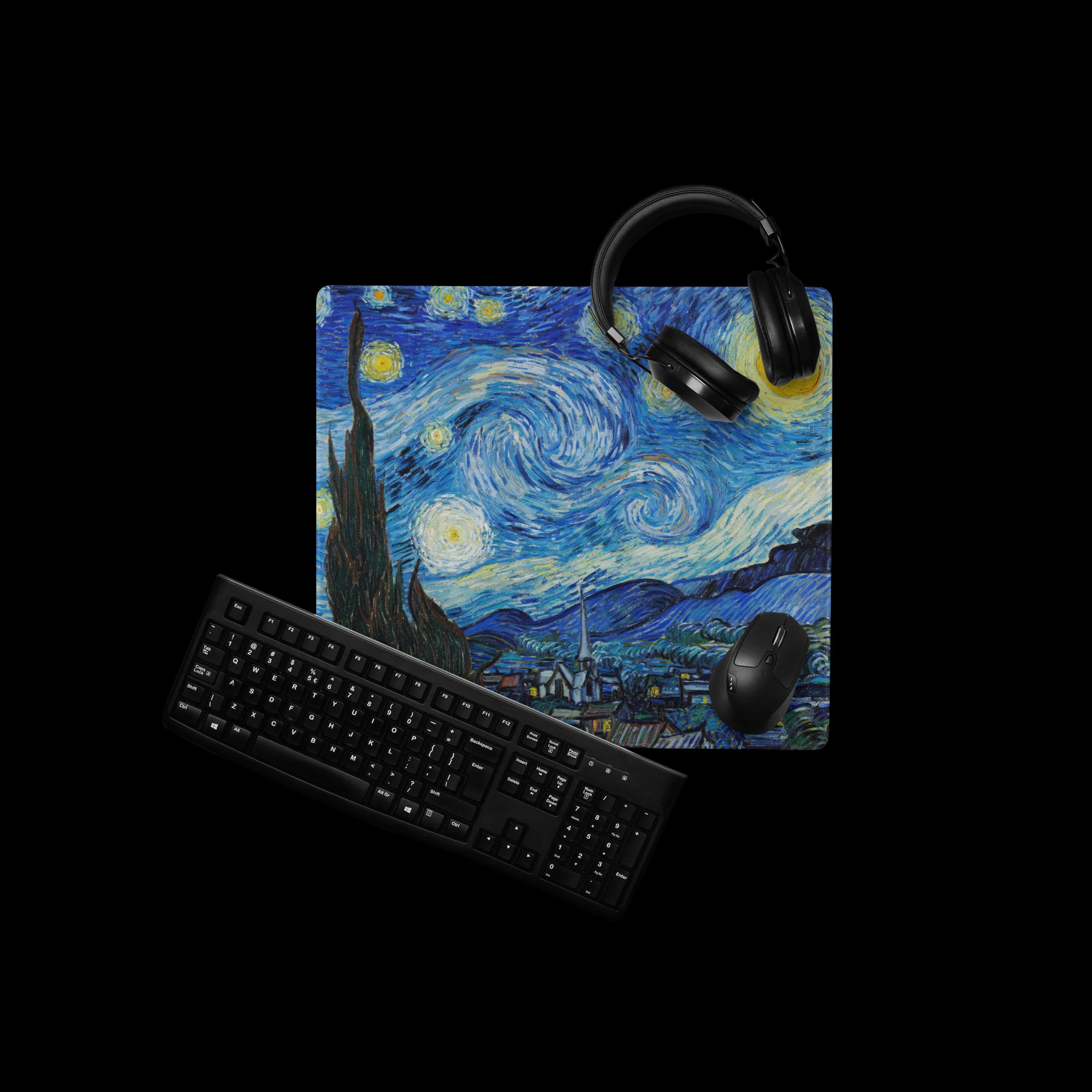 Van Gogh Starry Night Gaming Mouse Pad - Etsy