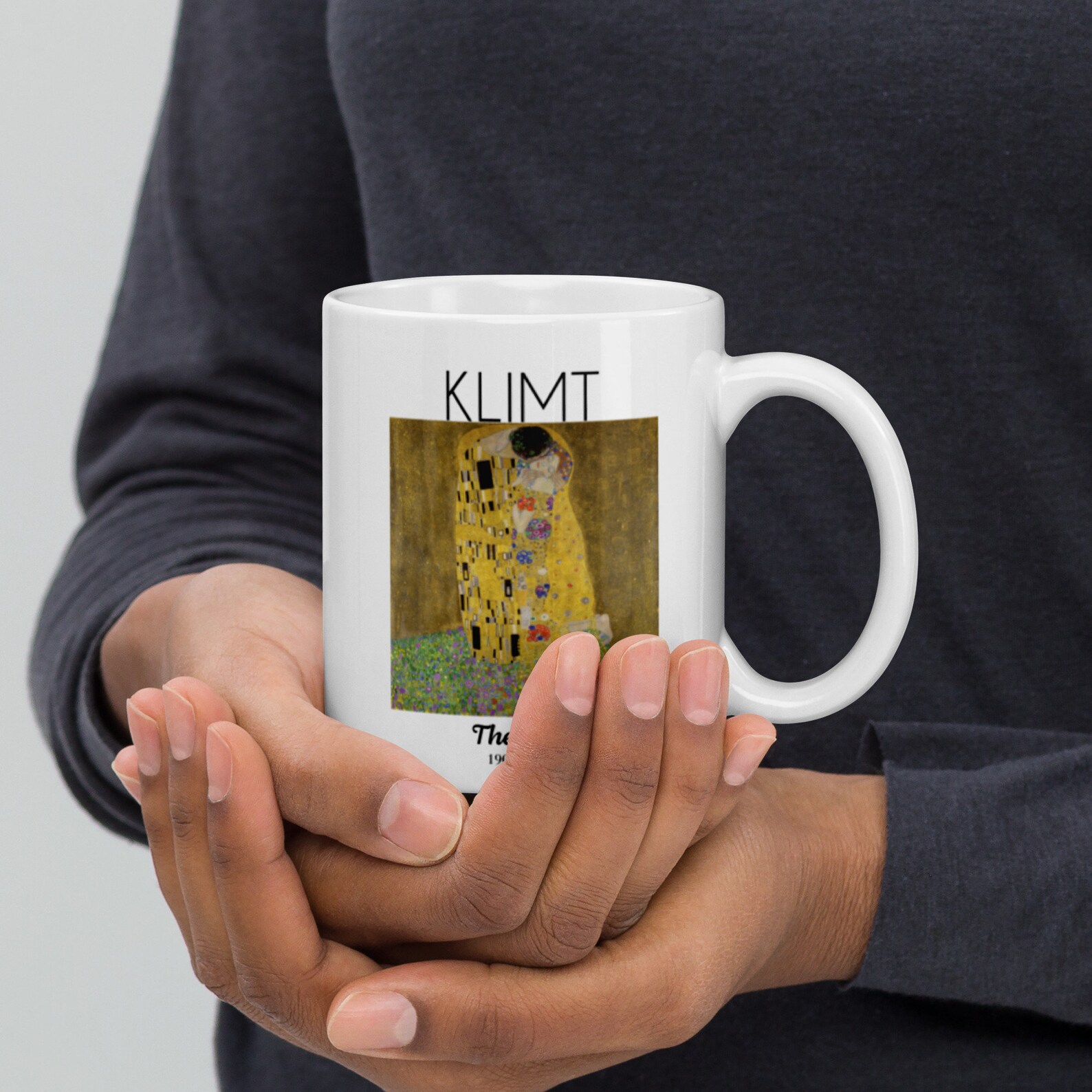 Gustav Klimt the Kiss Mug | White Glossy Mug 11oz, 15oz |artsy Mug ...