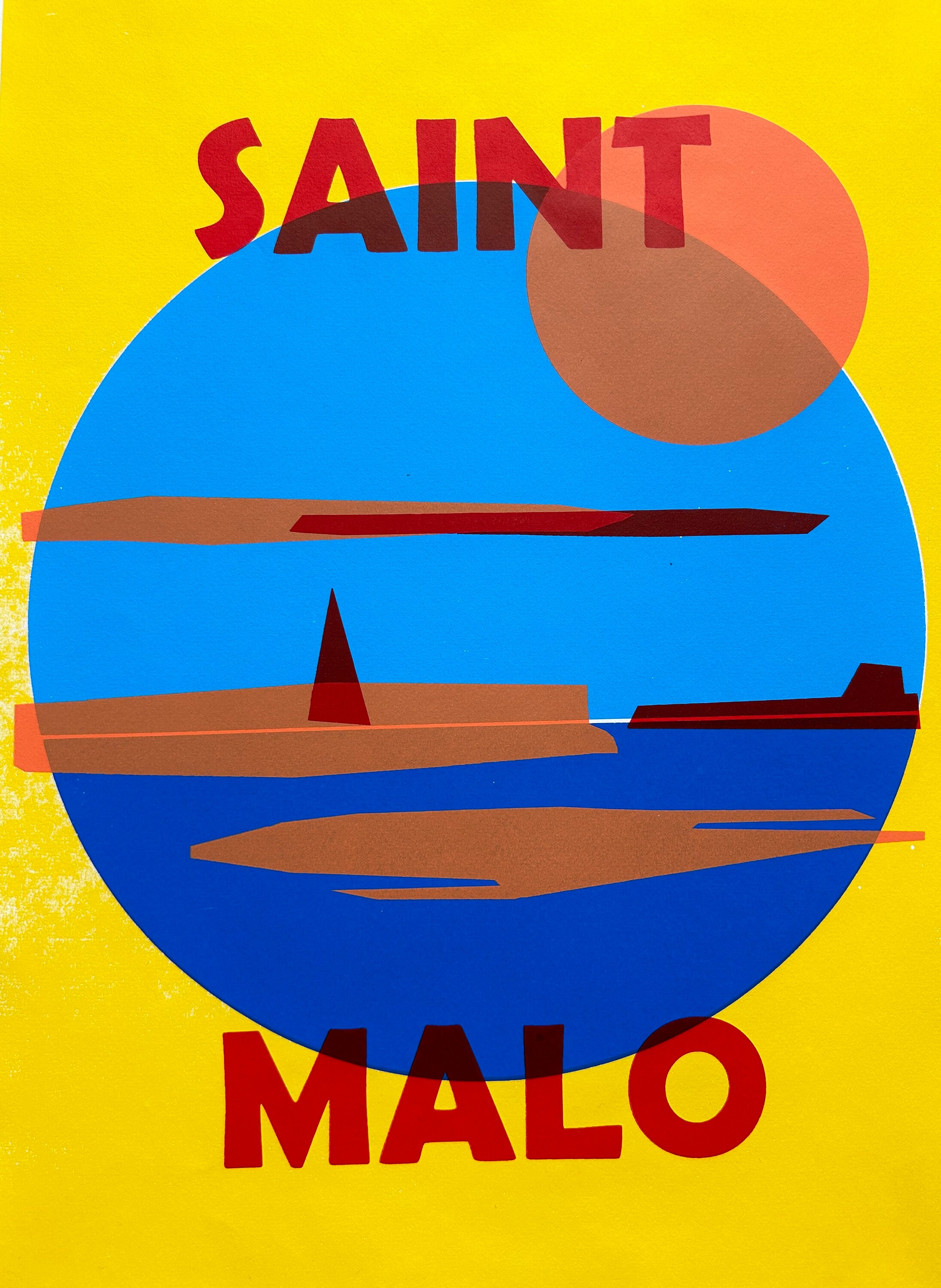 St Malo Poster, california Model - Etsy
