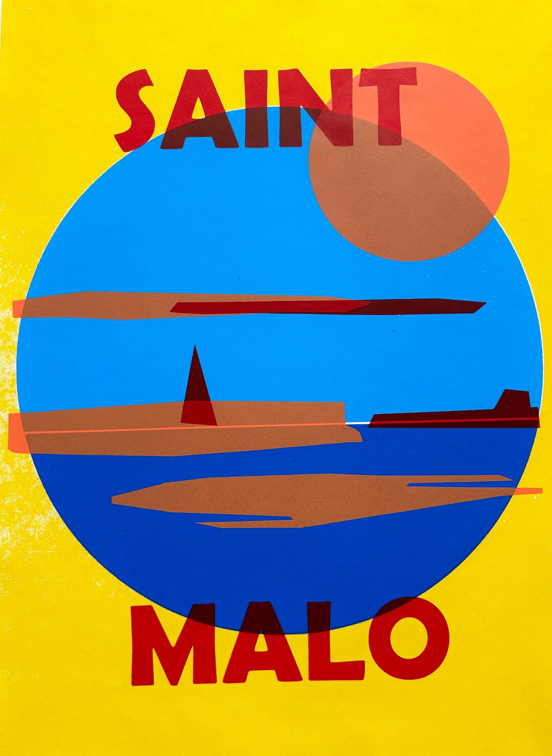 St Malo Poster, california Model - Etsy