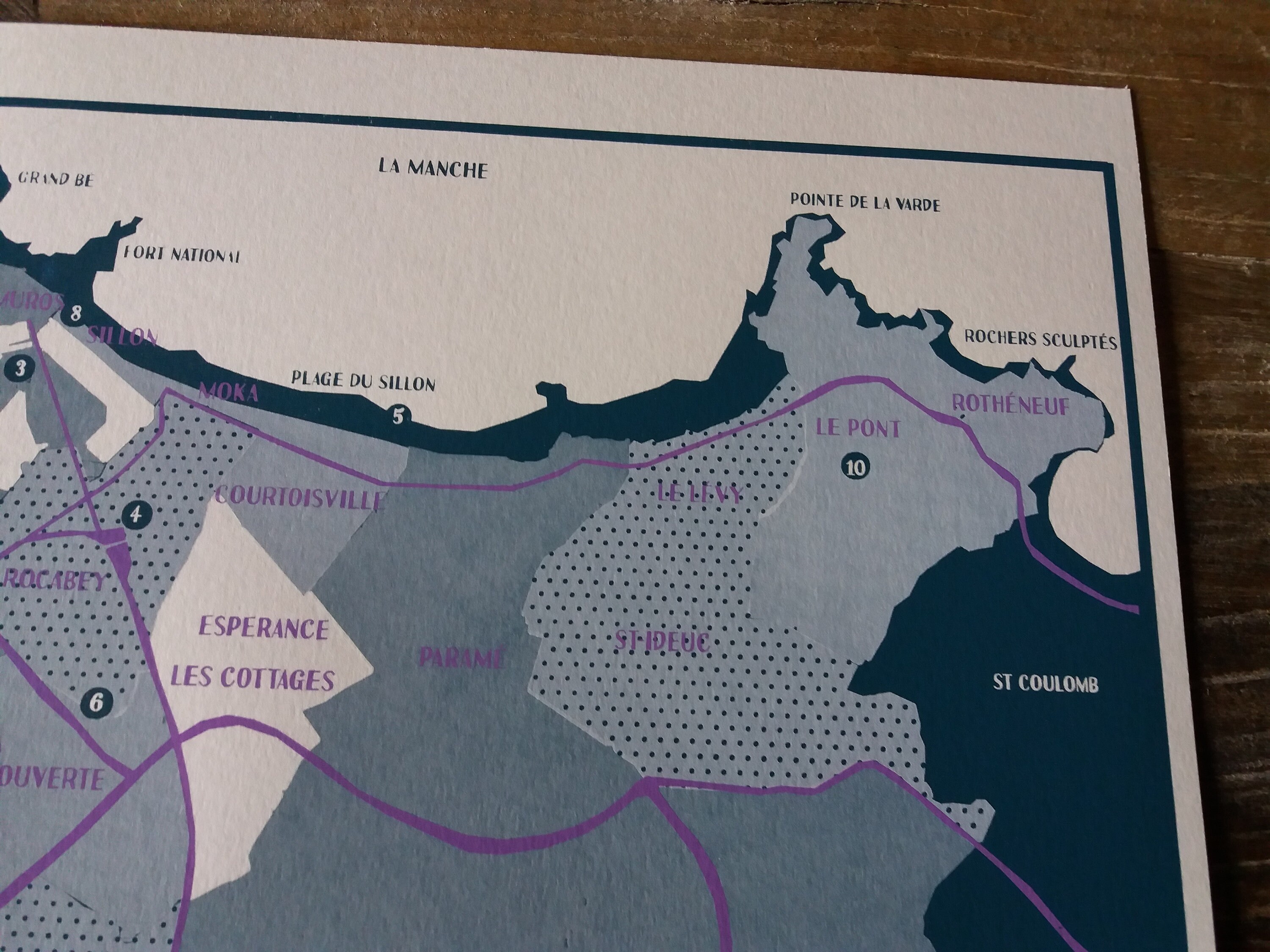 Poster Map of the Neighborhoods of St Malo - Etsy UK