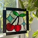Cherries and Stars Stained Glass Pattern (digital Download) - Etsy