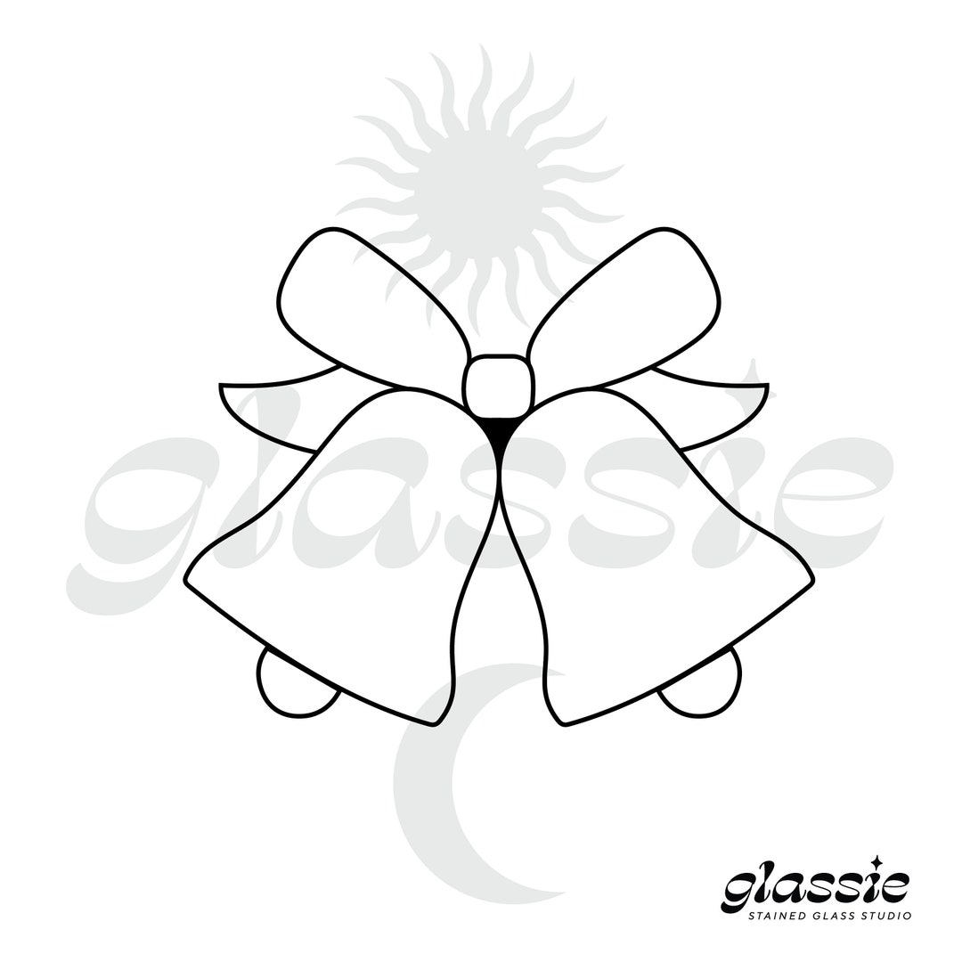 Holiday Bells Beginner Stained Glass Pattern, Digital File, PDF and JPG ...