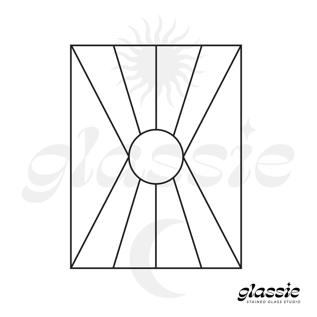 70's Sun Stained Glass Pattern: Beginner Friendly (digital Download) - Etsy