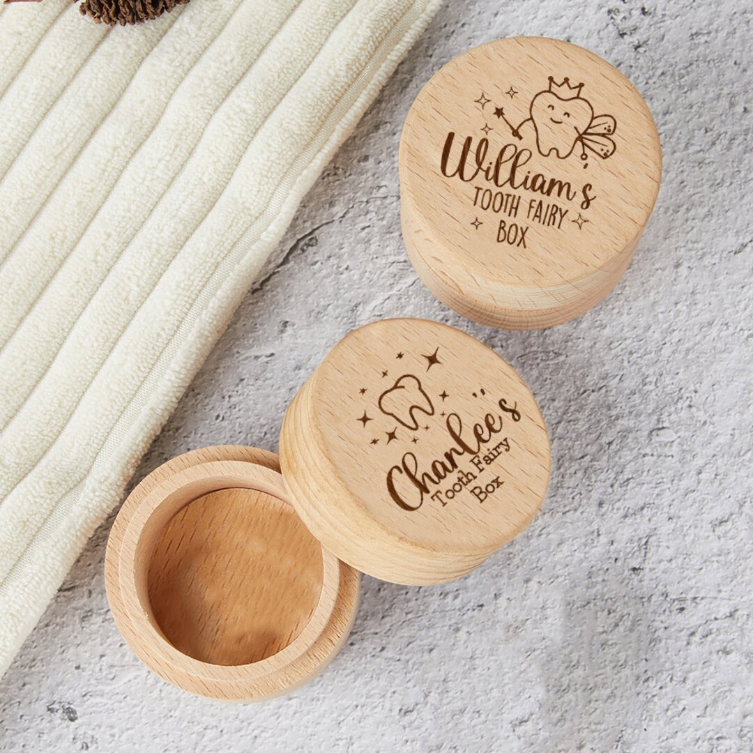 Wooden Tooth Box, Milk Tooth Box, Milk Tooth Box Boy, Tooth Box Girl ...
