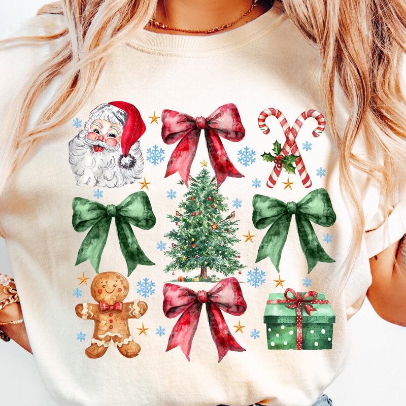 Christmas Graphic Tees - Etsy