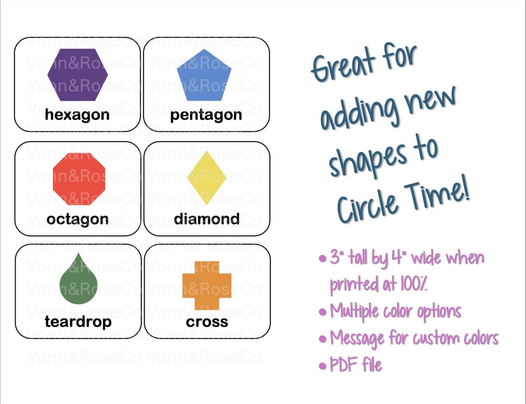 Circle Time Shapes - Etsy