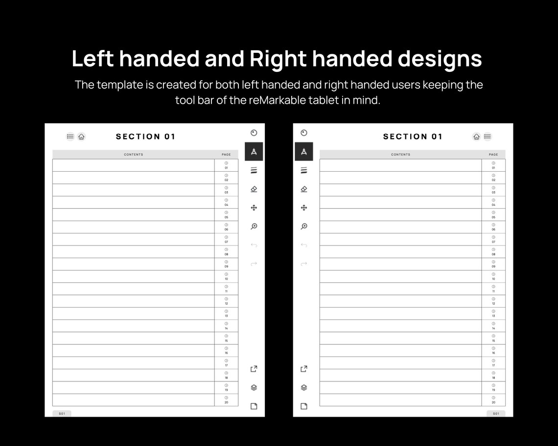 Digital Notebook for Remarkable Tablets | Remarkable 2 Templates ...