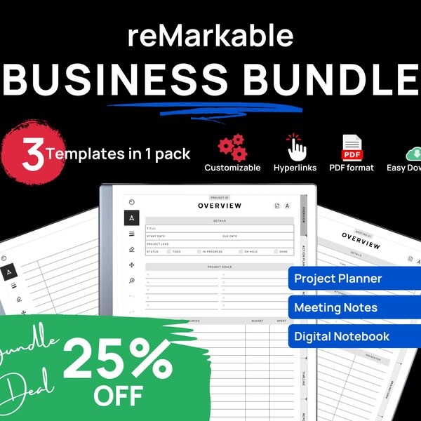 Remarkable 2 Project Template - Etsy
