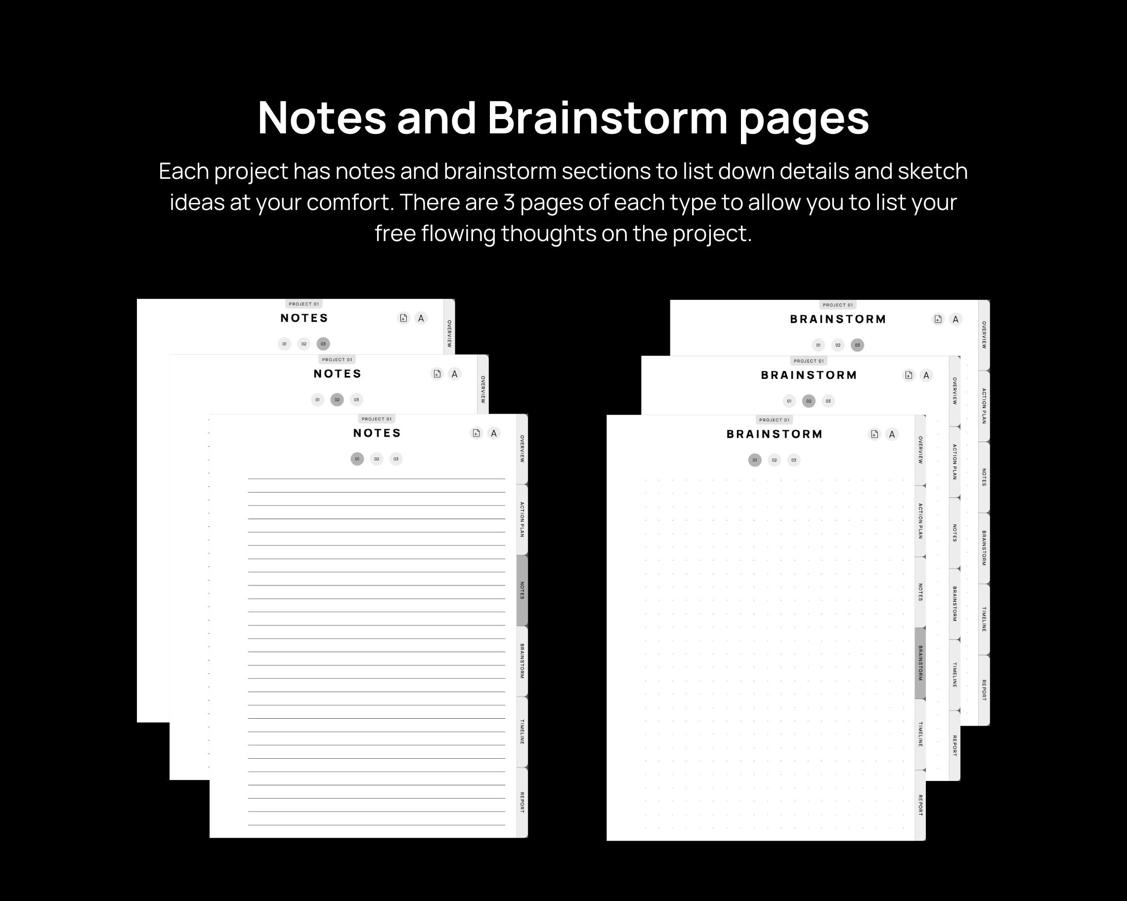 Project Planner for Remarkable Tablets | Remarkable 2 Templates ...