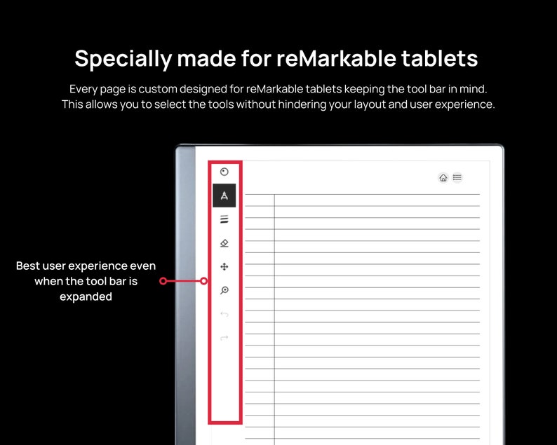 Digital Notebook for Remarkable Tablets | Remarkable 2 Templates ...