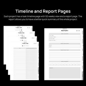 Project Planner for Remarkable Tablets | Remarkable 2 Templates ...