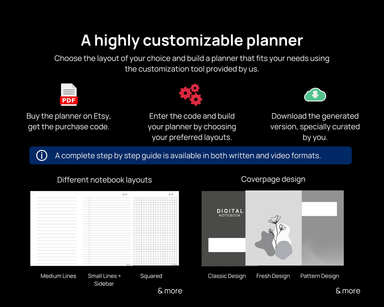 Digital Notebook for Remarkable Tablets | Remarkable 2 Templates ...