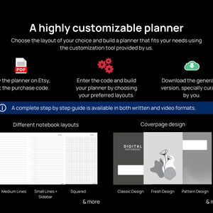 Digital Notebook for Remarkable Tablets | Remarkable 2 Templates ...