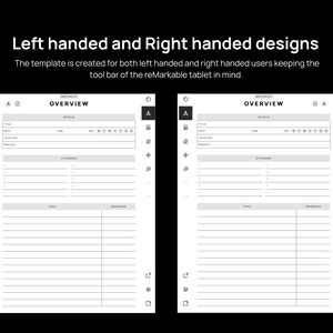 Meeting Notes Made for Remarkable Tablets | for Remarkable 2 Templates ...
