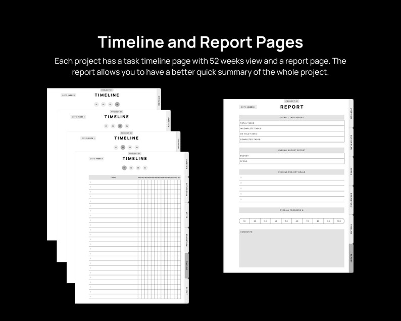 Project Planner for Remarkable Tablets Remarkable 2 - Etsy