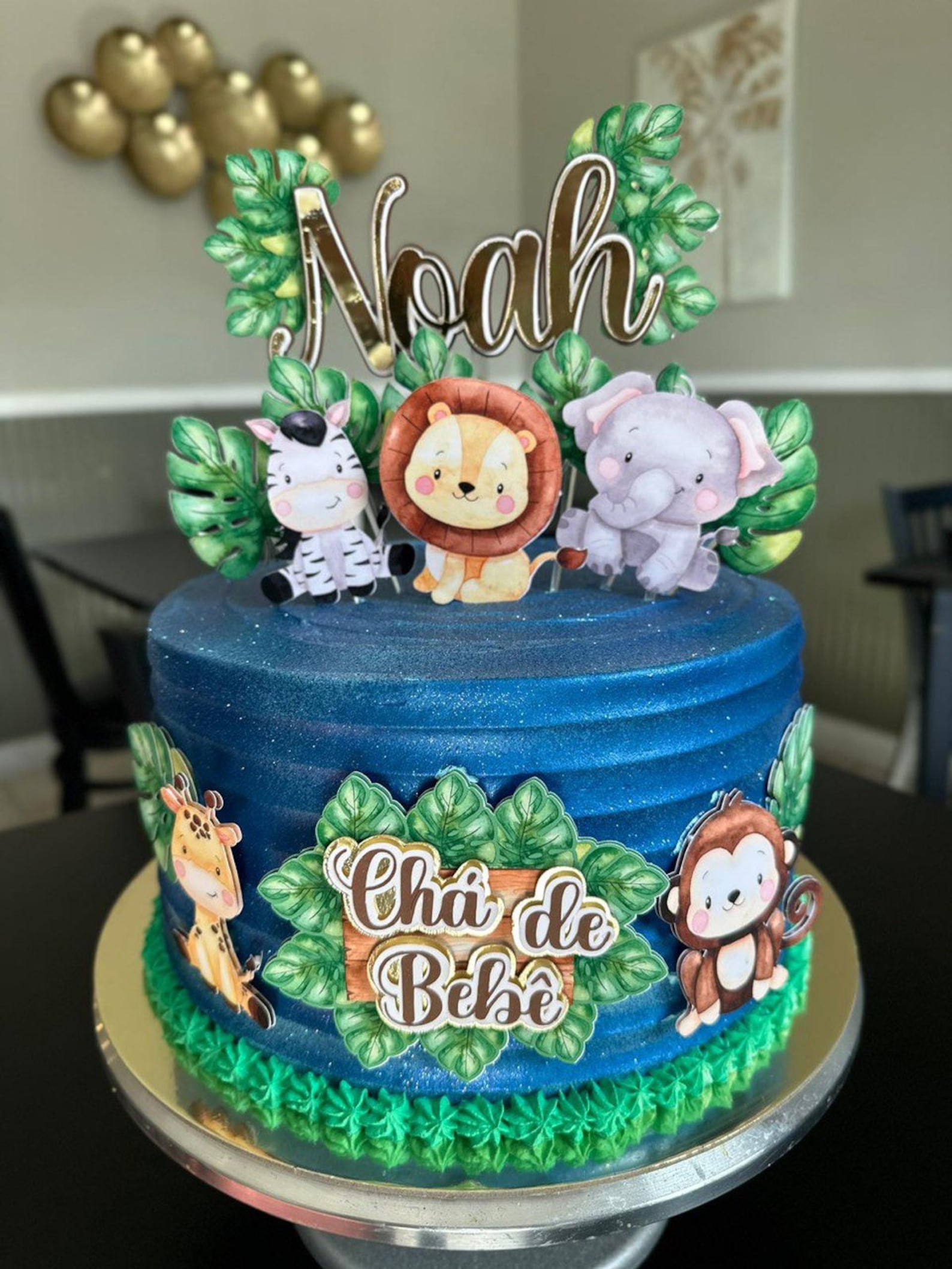 Safari Cake Topper Safari Birthday Cake Safari Party - Etsy