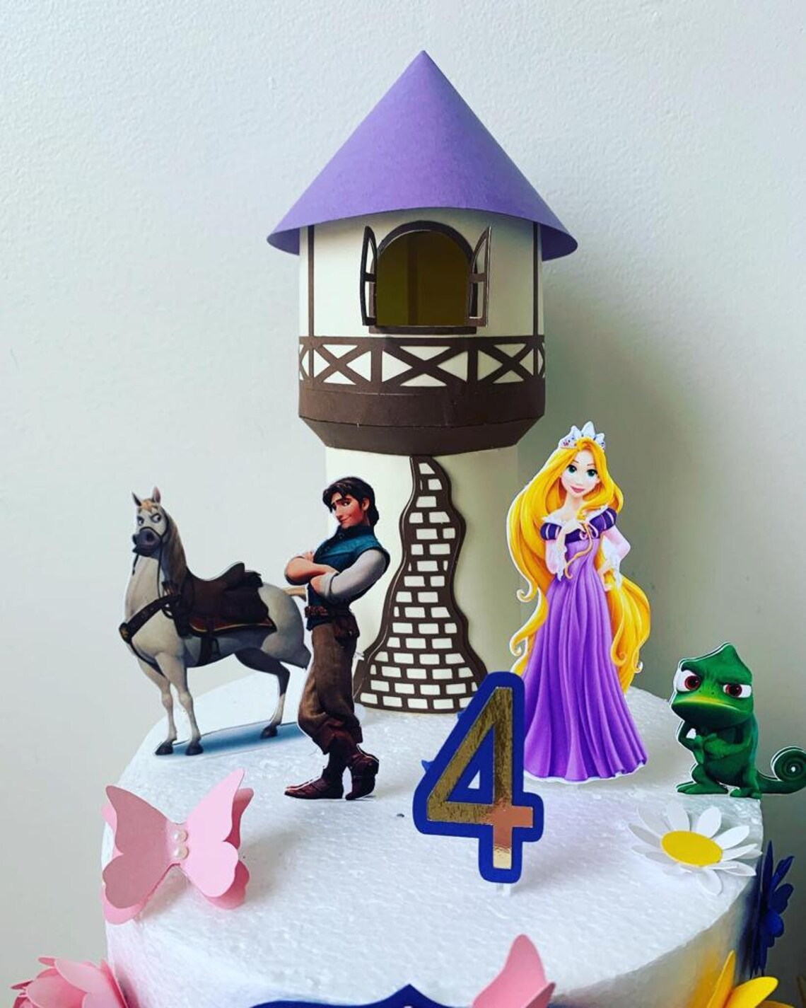 Rapunzel Tangled Cake Topper – Princess Birthday Party Decoration ...