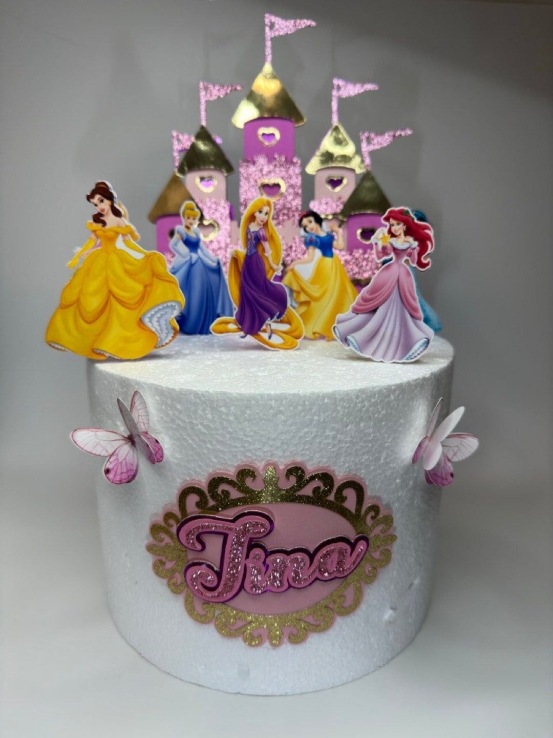 Princesses Cake Topper - Princesses Birthday Party - Etsy