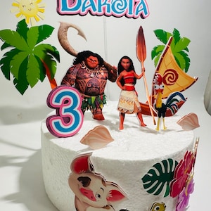 Moana Cake Topper - Moana Birthday - Moana Party - Etsy