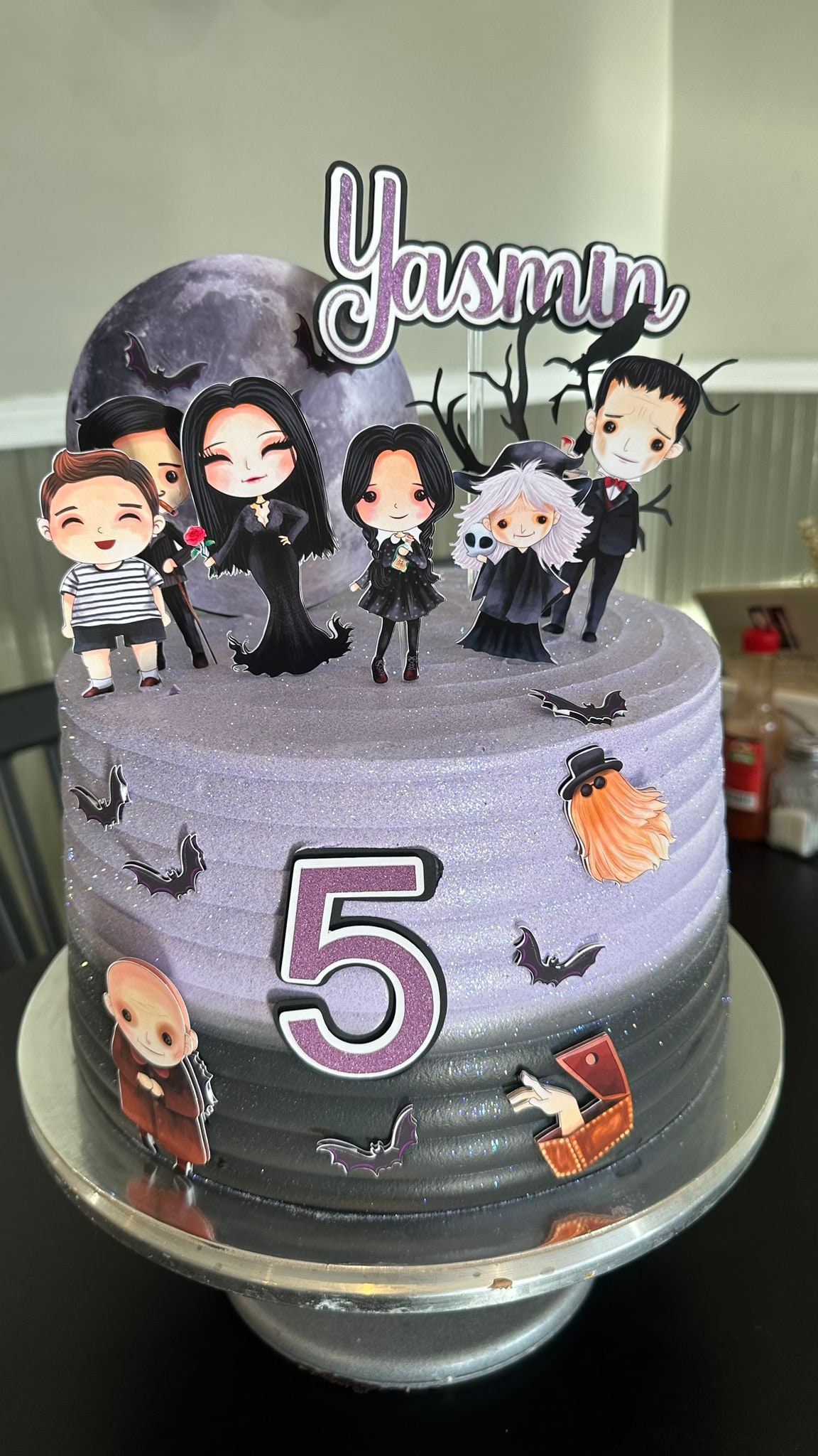 Wednesday Cake Topper Wednesday Addams Cake Topper Custom Cake Topper ...