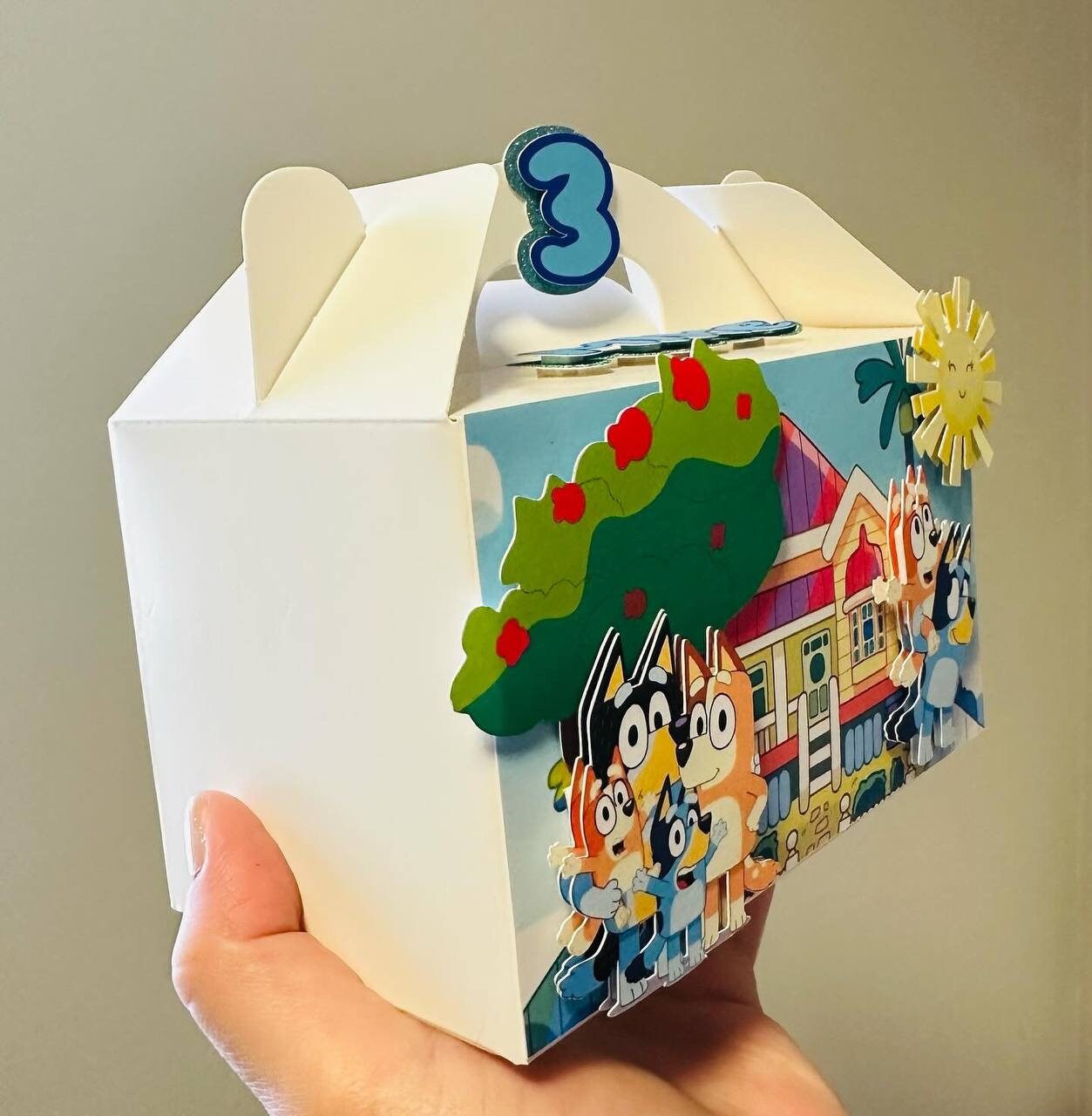 Bluey Gable Box Bluey Birthday Party bluey Party Favors - Etsy