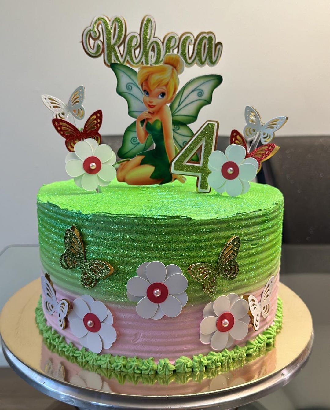 Tinker Bell topper Cake - Tinker Bell birthday Party - Sininho Cake ...