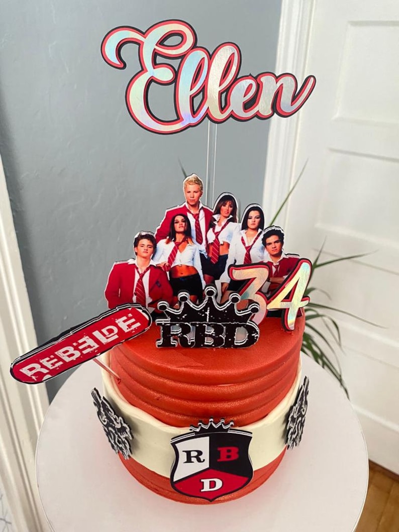 RBD Cake Topper Rebelde Birthday - Etsy