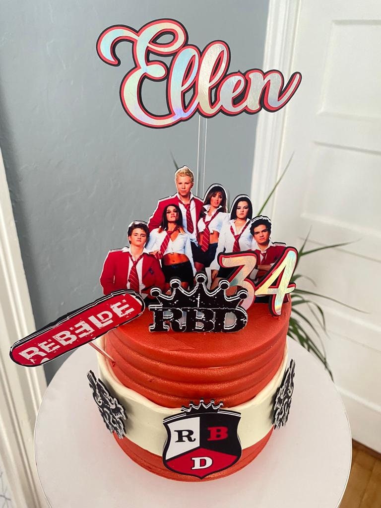RBD Cake Topper Rebelde Birthday - Etsy