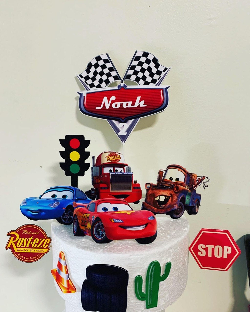 Cars Cake Topper Cars Birthday Party - Etsy