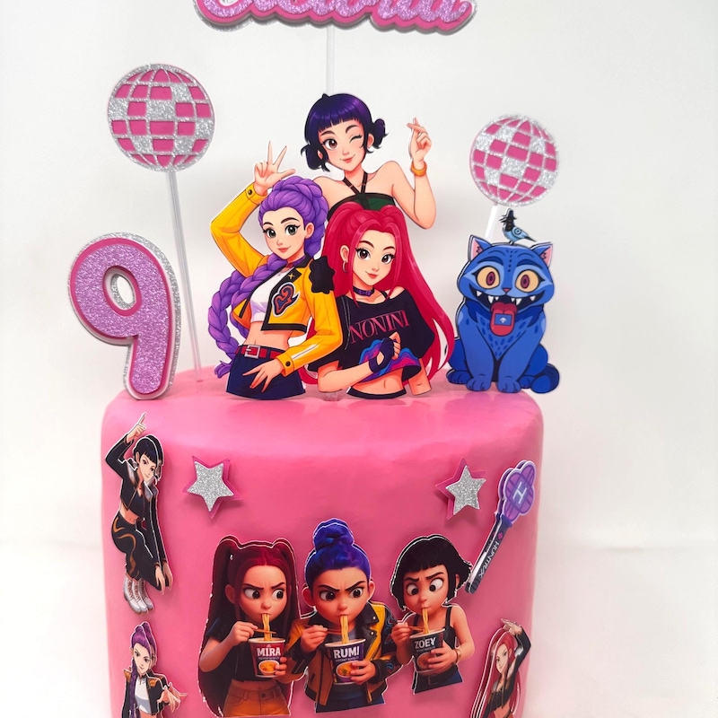 Cake toppers de las guerreras kpop - Etsy España