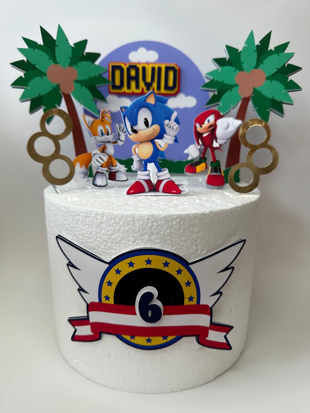 Sonic Cake Topper – Kids Video Game Birthday Party Decoration - Etsy