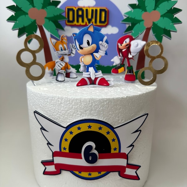 Sonic Cake Topper - Etsy
