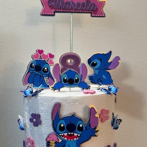 Stitch Cake Topper - Stitch Birthday - Party Decor - Etsy