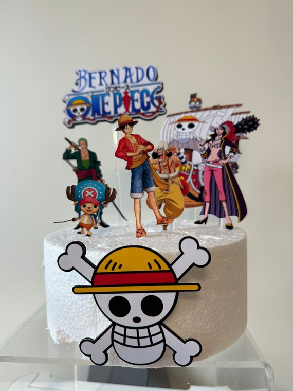 One Piece Birthday Cake Topper Printable PDF PNG Vectorency, 57% OFF