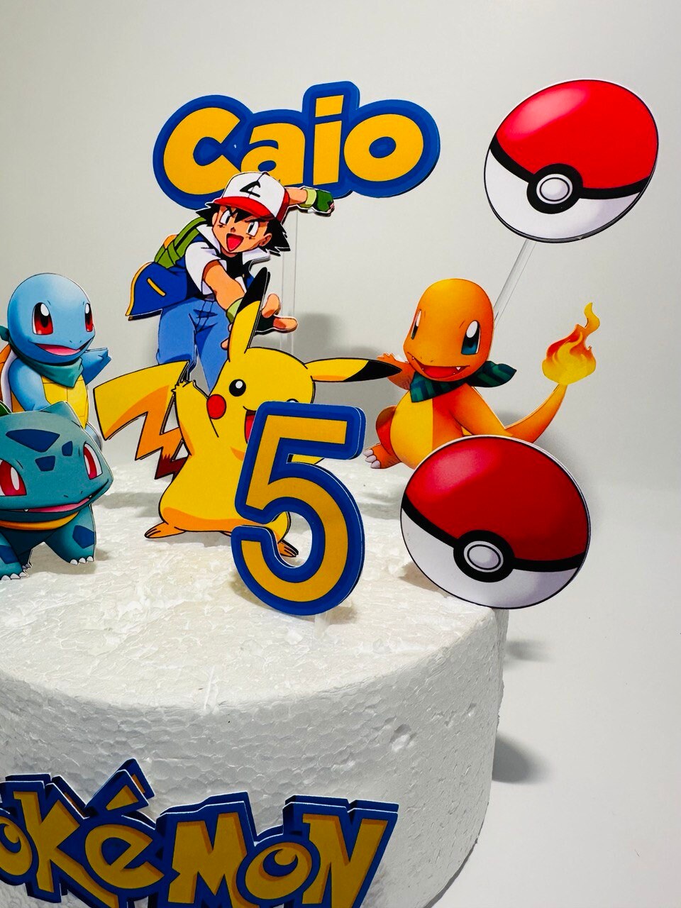 Pokemon Cake Topper Pokemon Birthday Cake Topper Pokemon Party Cake ...