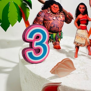 Moana Cake Topper - Moana Birthday - Moana Party - Etsy