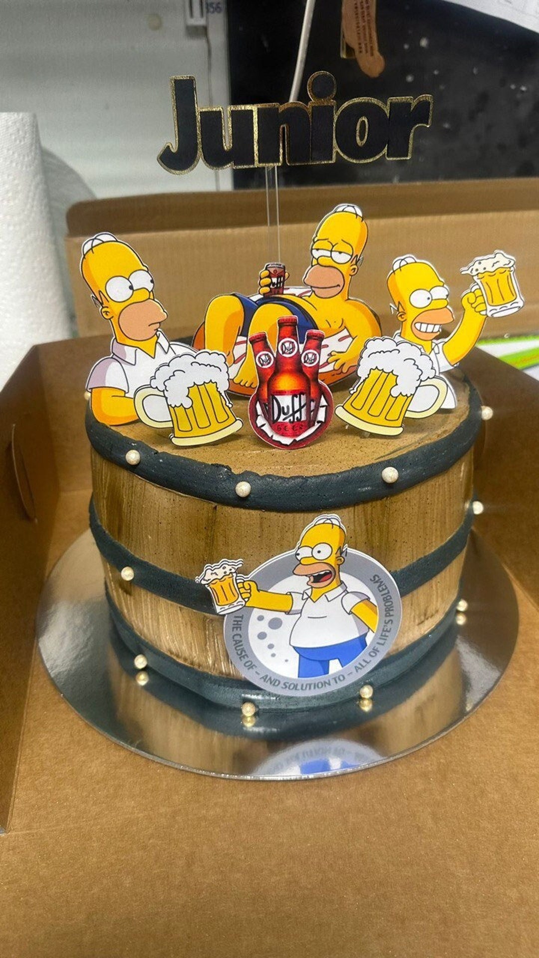 The Simpsons Cake Topper - the Simpsons Birthday Party - Etsy