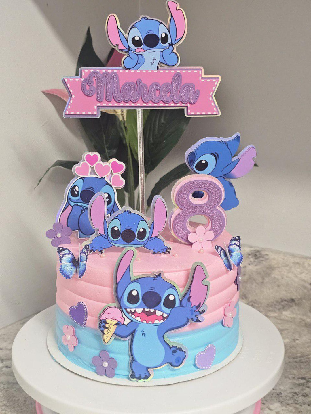 Stitch Cake Topper - Stitch Birthday - Stitch Party - Etsy